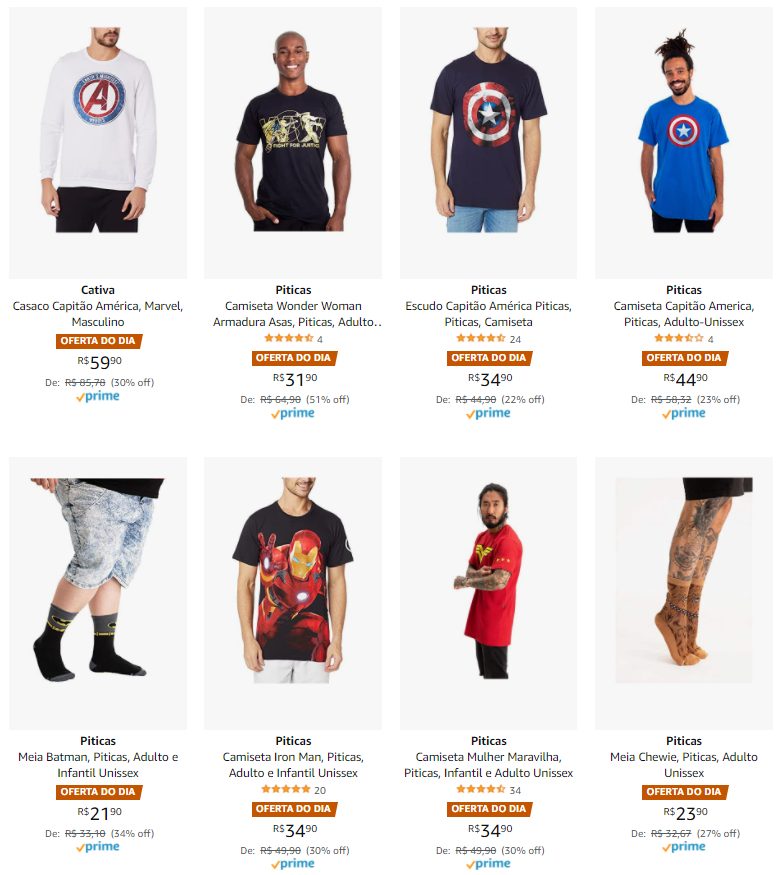Ofertas Em Roupas De Heróis Boletando