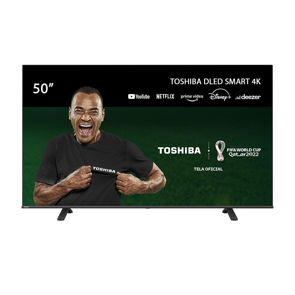 Smart TV DLED 50'' 4K 50C350LS VIDAA 3 HDMI 2 USB Wi-Fi Toshiba ...