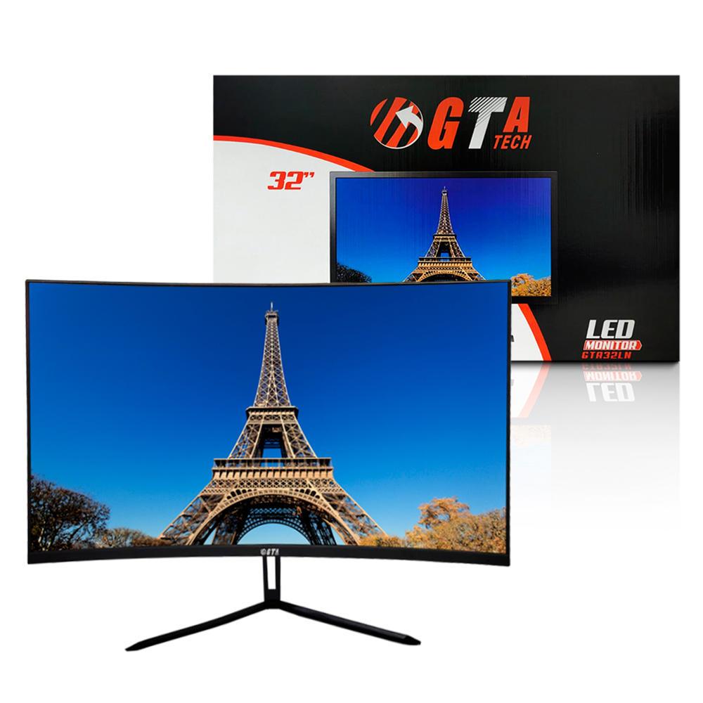 Monitor Gta Tech, 32 polegadas LED FULL HD, Curvo, 165HZ, HDMI/VGA ...