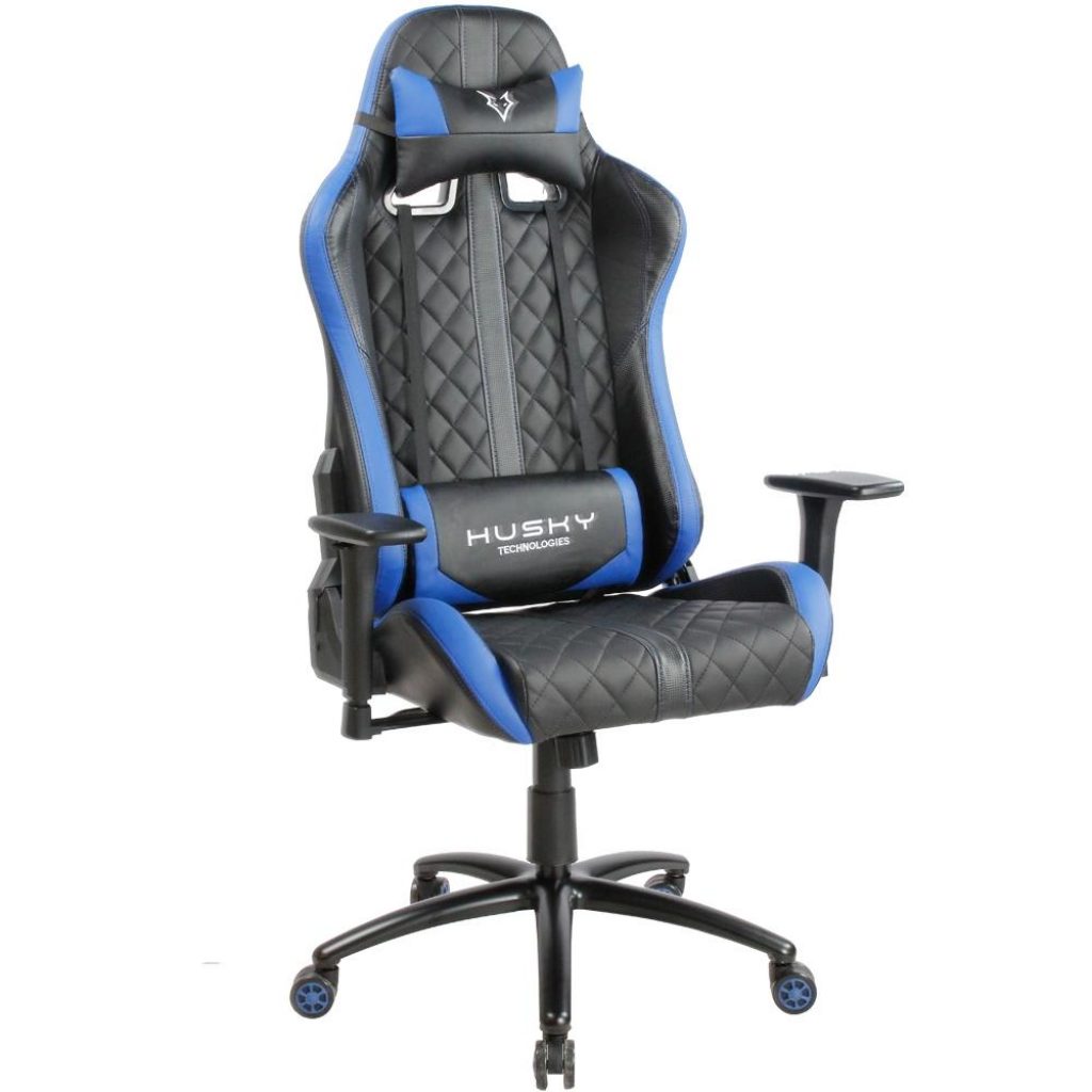 Cadeira Gamer Husky Gaming Hailstorm, Preto e Azul - Boletando