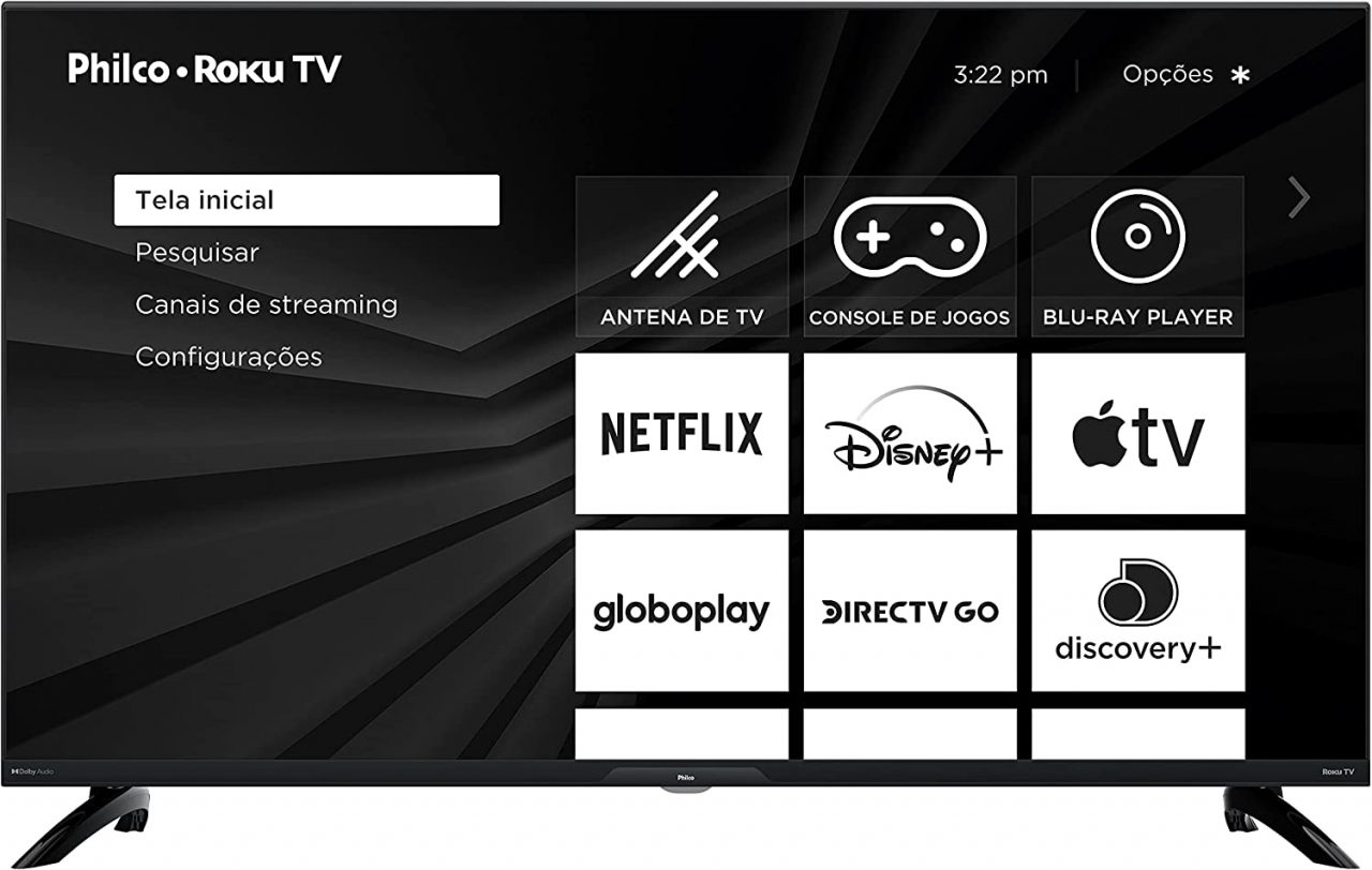 Smart TV Philco 40" Full HD PTV40G7ER2CPBLF Dolby Audio 3X HDMI 2X USB ...