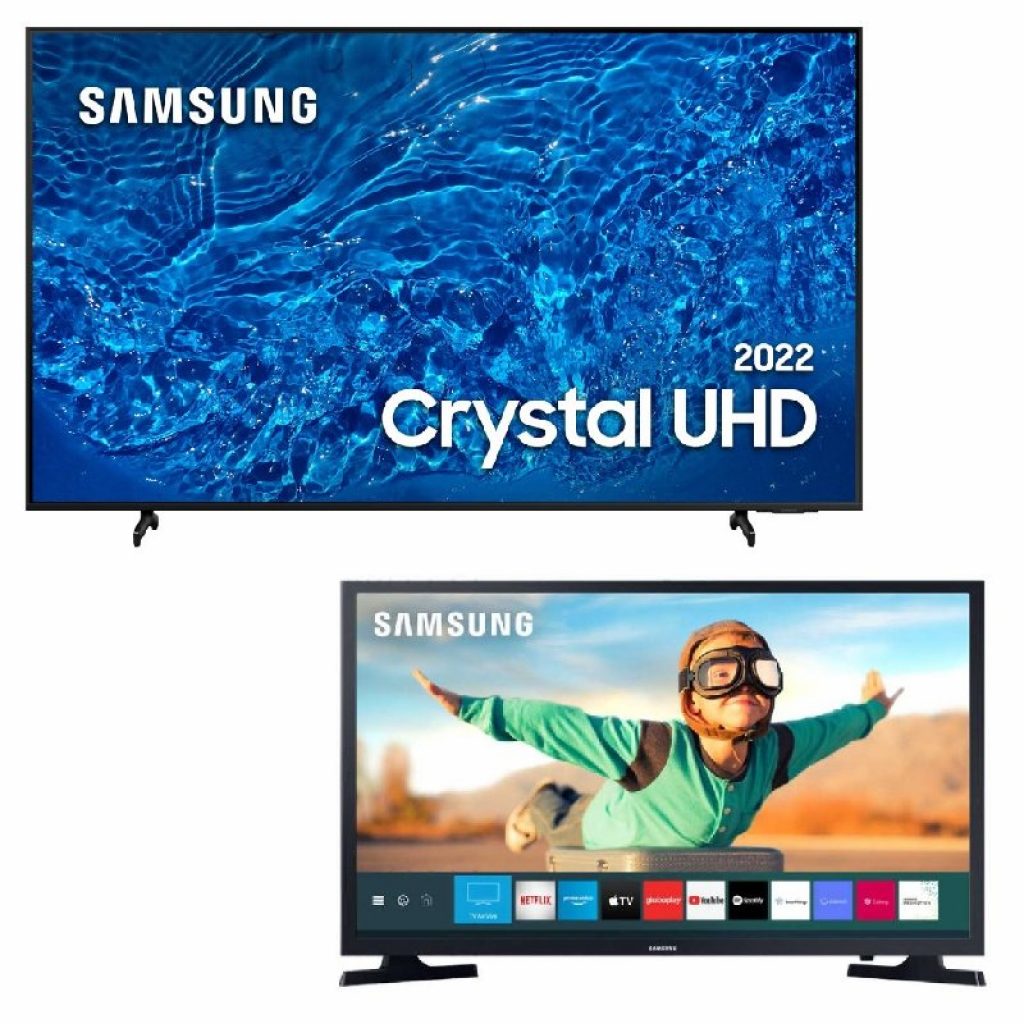 Combo Smart TV Samsung 75" UN75BU8000 Crystal UHD 4K e Smart TV Samsung ...