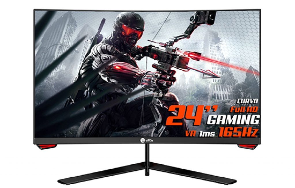 Monitor Gamer Ninja Sharingan, 24 Pol, Curvo, Full HD, 1ms, 165Hz, HDMI ...