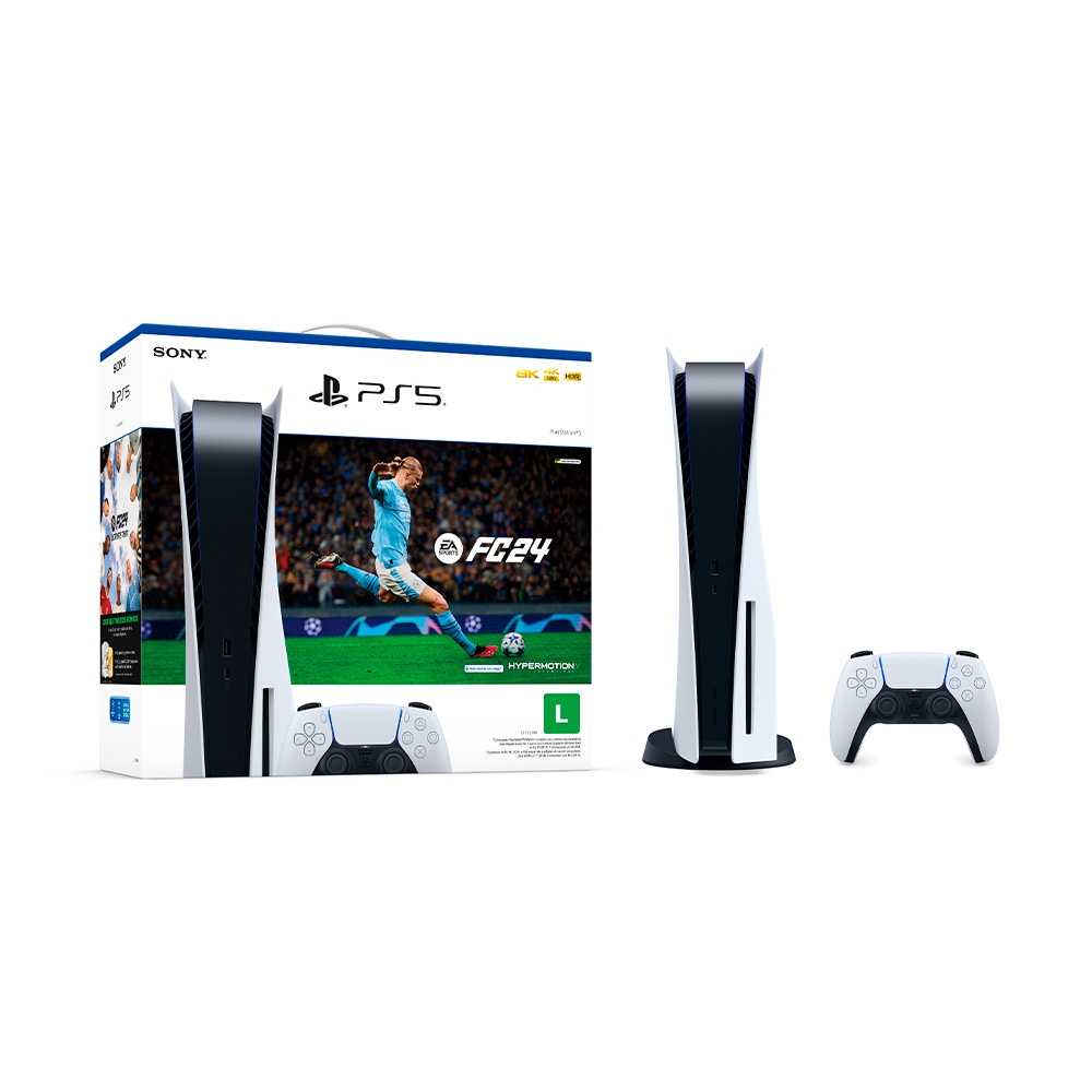 Console PlayStation 5 Físico (PS5) + jogo EA SPORTS FC 24 - Boletando