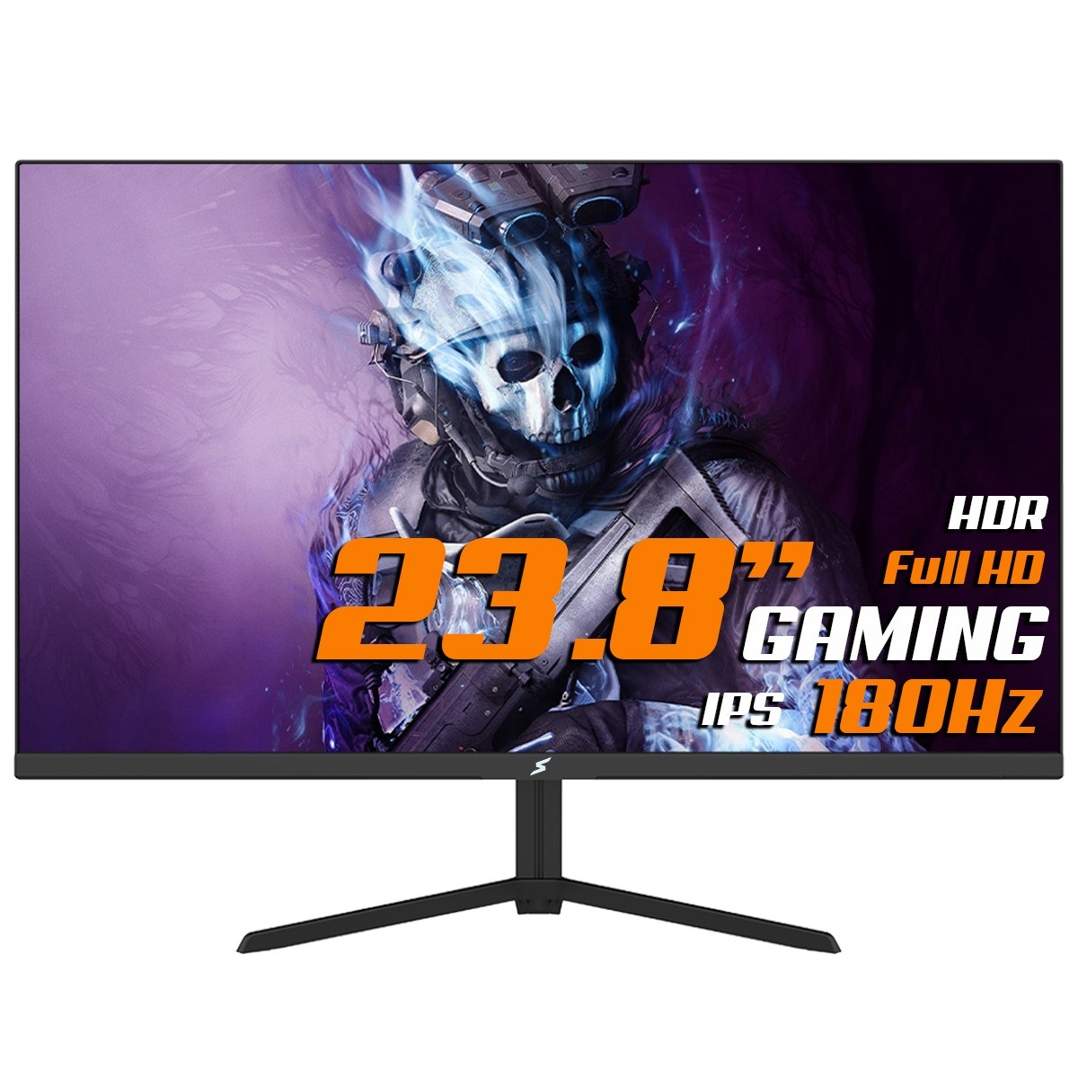 Monitor Gamer SuperFrame Vision, 23.8 Pol, Full HD, 107% SRGB, Fast IPS, 1ms, 180Hz, HDR ...