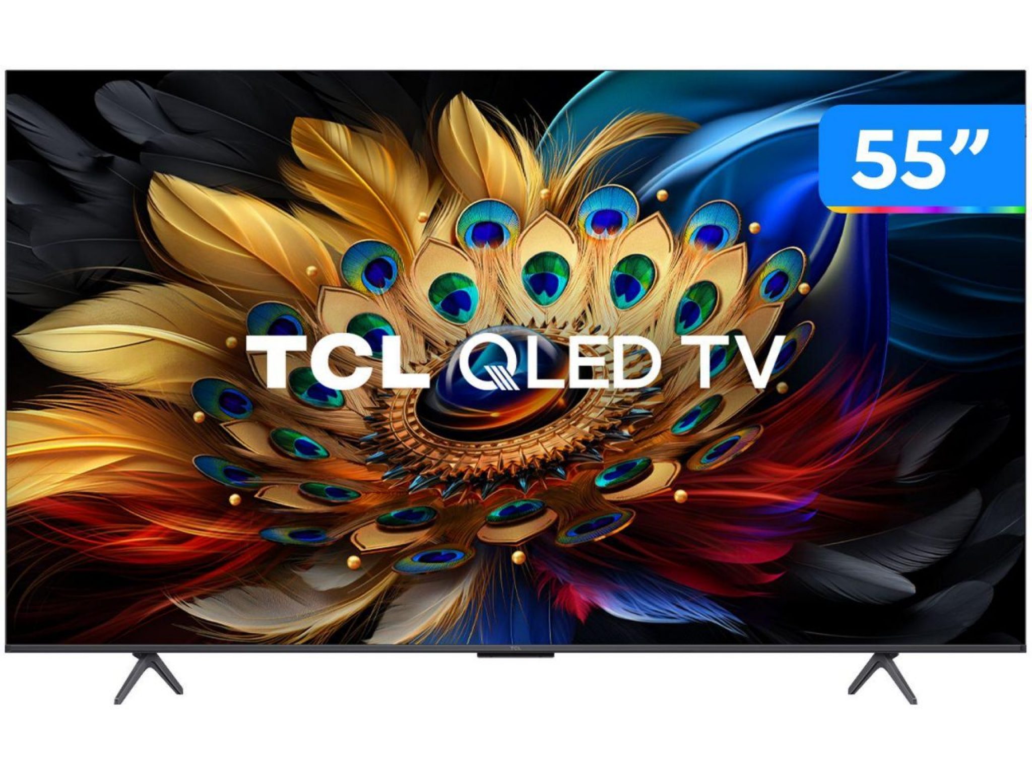 Smart TV 55” 4K UHD QLED TCL 55C655 Wi-Fi - Bluetooth 3 HDMI 1 USB ...