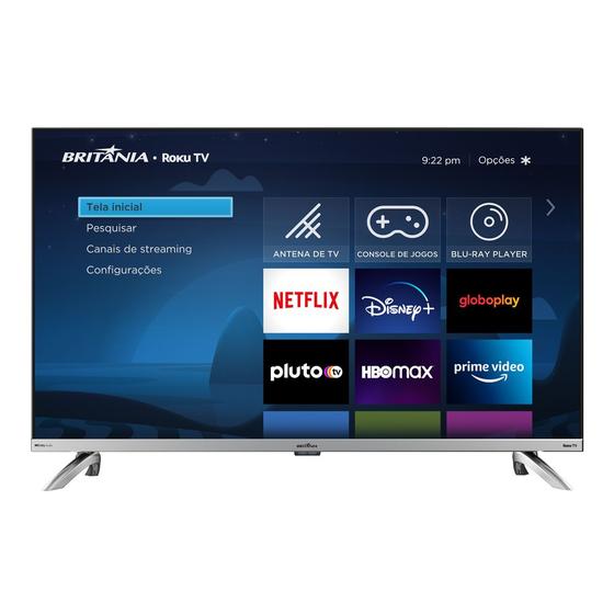 Britânia Smart TV 32” BTV32G7PR2CSGBLH LED Dolby Áudio - Boletando