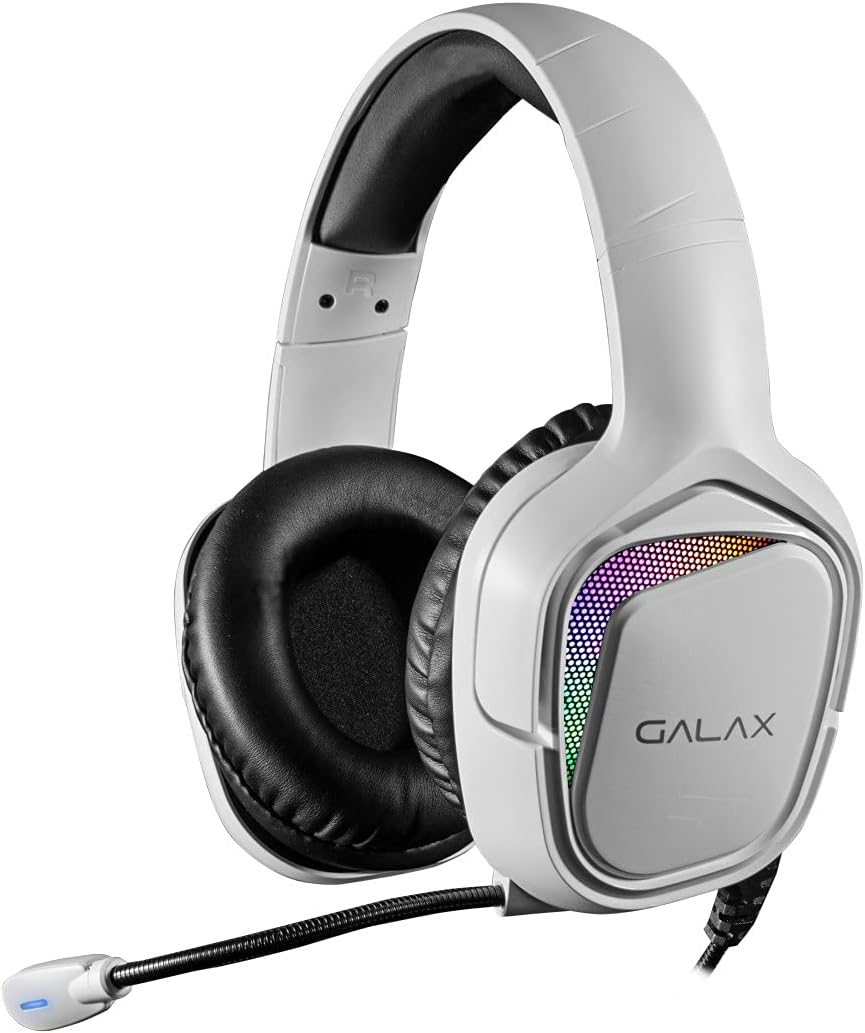 Headset Gamer Galax RGB Sonar Series Snr-04 Branco USB - Boletando