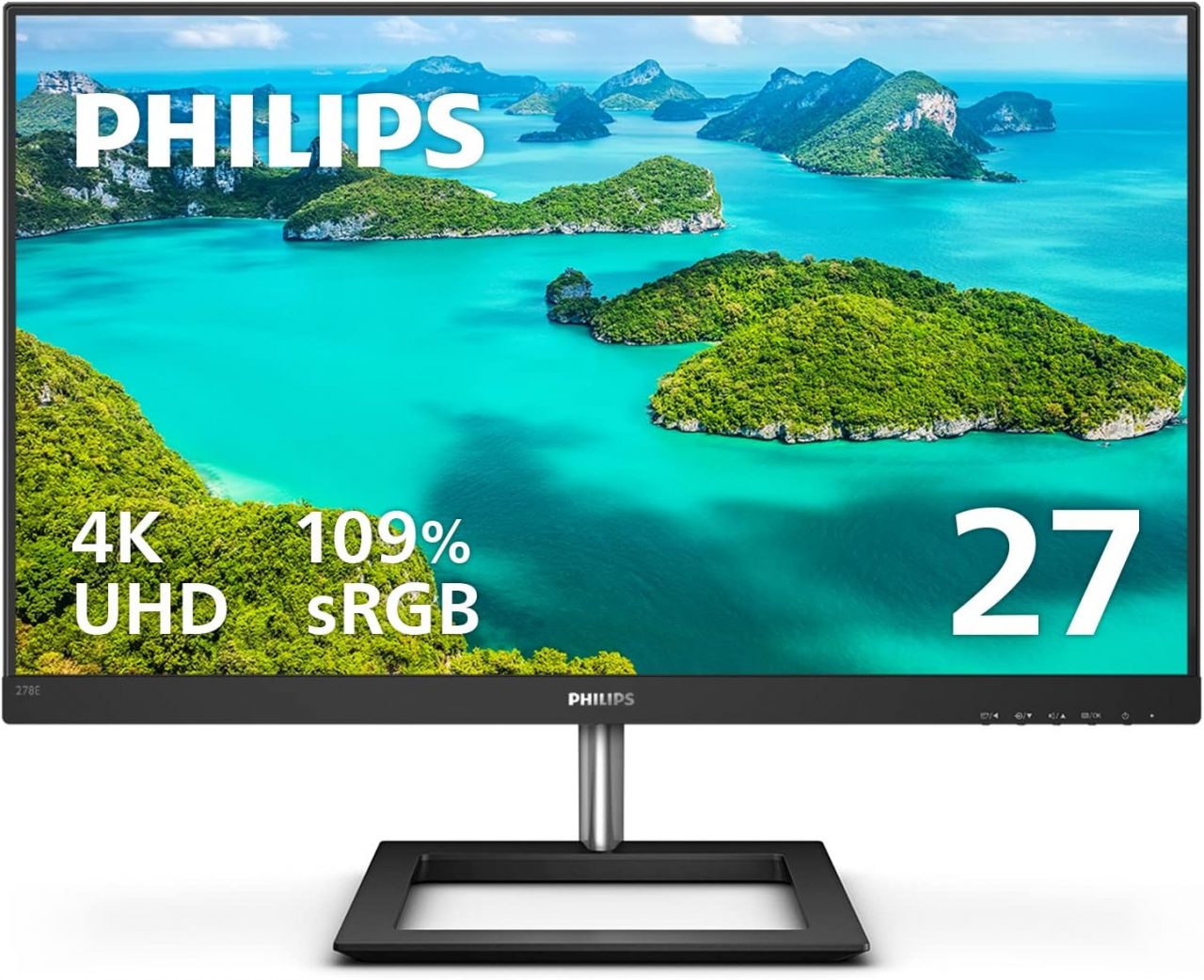 Monitor Philips 27" 4K, IPS, DisplayPort e HDMI, 109% sRGB, NTSC 91% ...