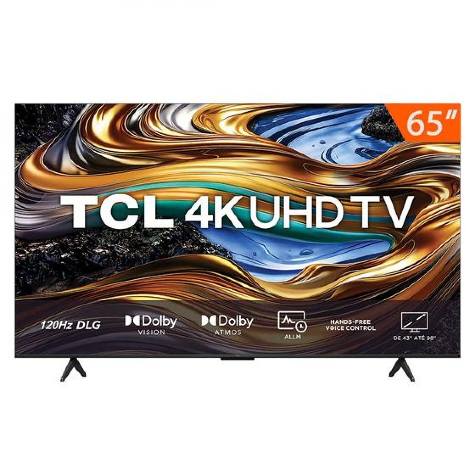 Smart TV LED 65" Google TV Ultra HD 4K TCL 65P755 Comando de Voz HDR10 ...