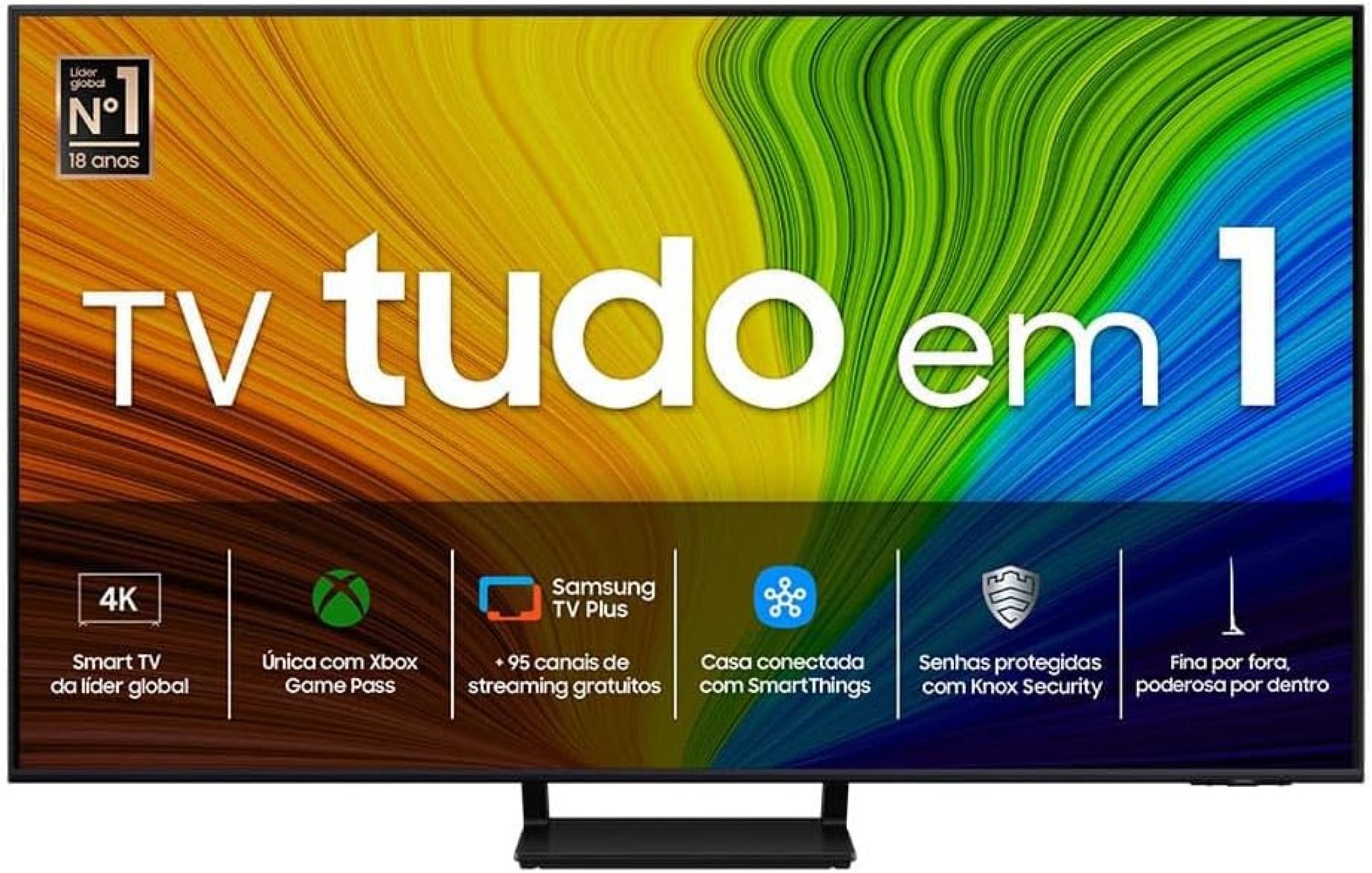 Samsung Smart TV 55 polegadas QLED 4K 55Q70D 2024, Tecnologia de Pontos Quânticos, Processador ...