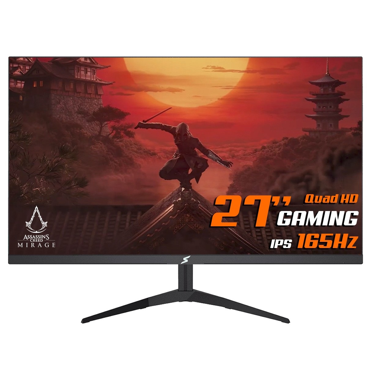 Monitor Gamer SuperFrame Precision, 27 Pol, Quad HD, 107.6% sRGB, 165Hz, 1ms, IPS, FreeSync ...