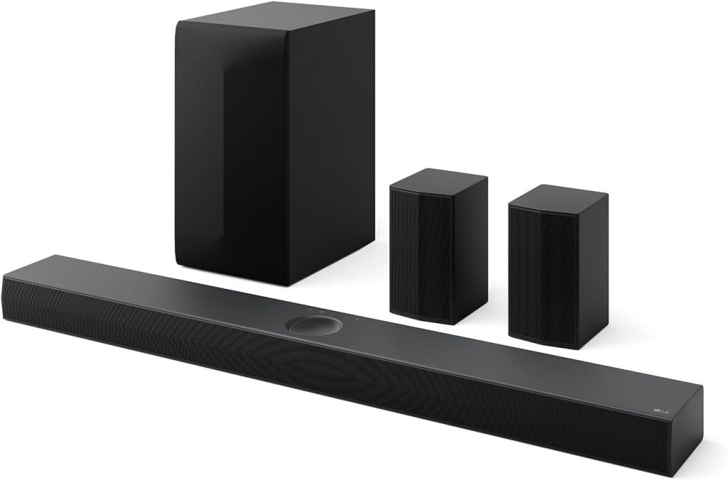 Soundbar LG S70TR – Dolby Atmos, 500W RMS, 5.1.1 Canais, DTS X, Caixas Traseiras, AI Sound Pro ...