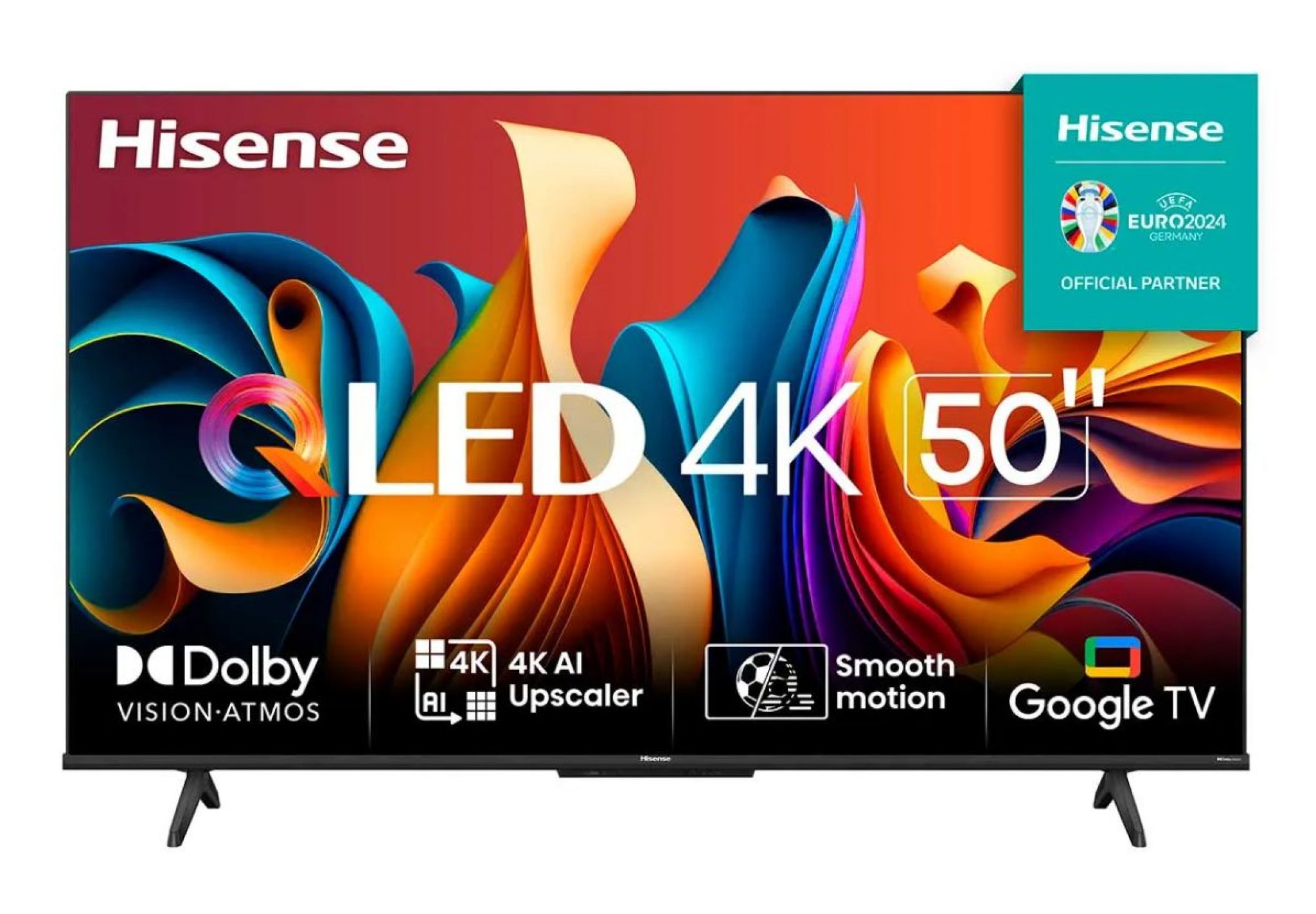 Smart TV Hisense 50 Polegadas 50Q6N 4K UHD QLED HDR10+ Dolby Vision Atmos Google TV - Boletando