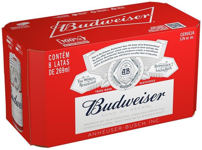 Pack de Budweiser Lata 269ML, 8 Unidades - Boletando