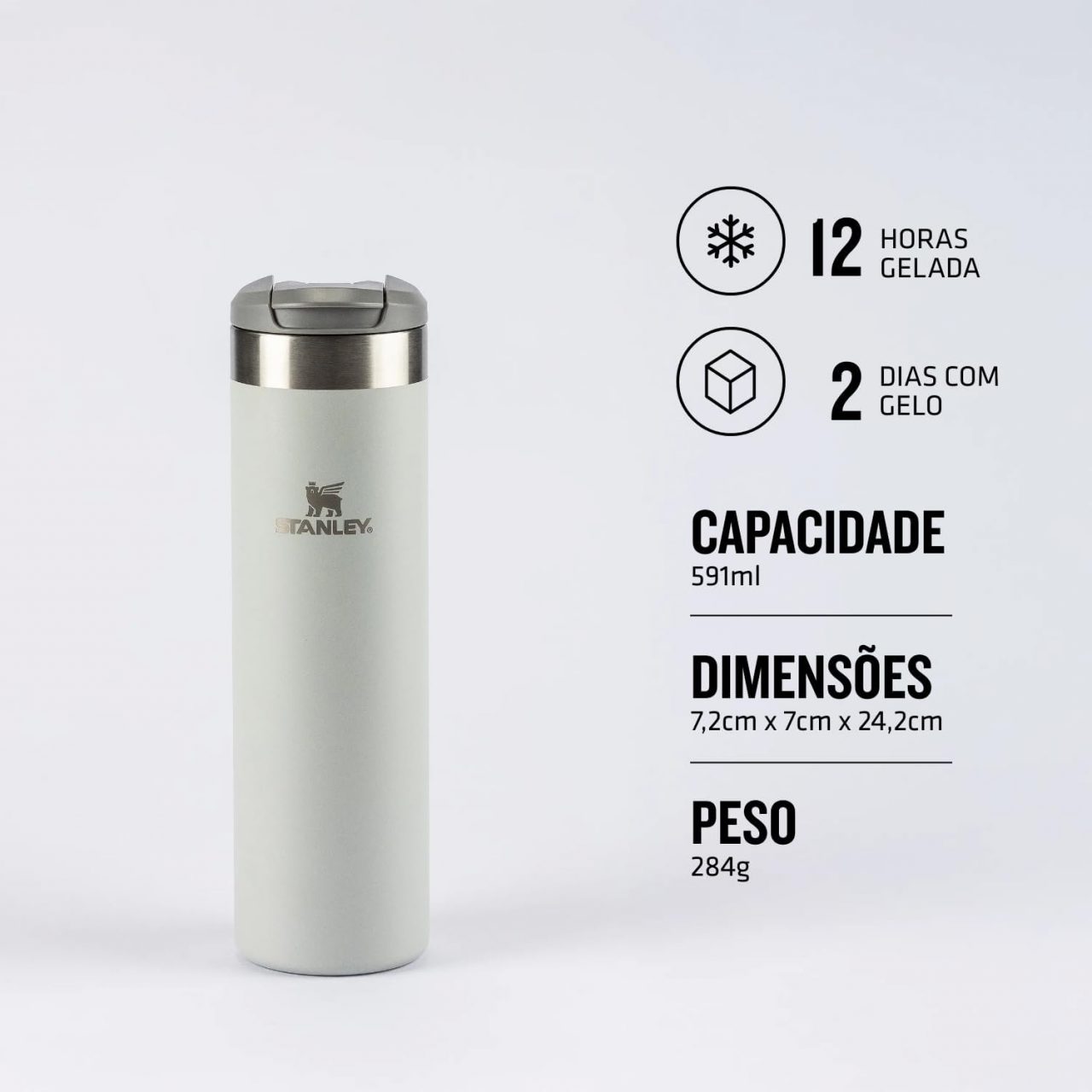 Garrafa Térmica Aerolight Stanley Fog Glimmer | 591ml - Boletando