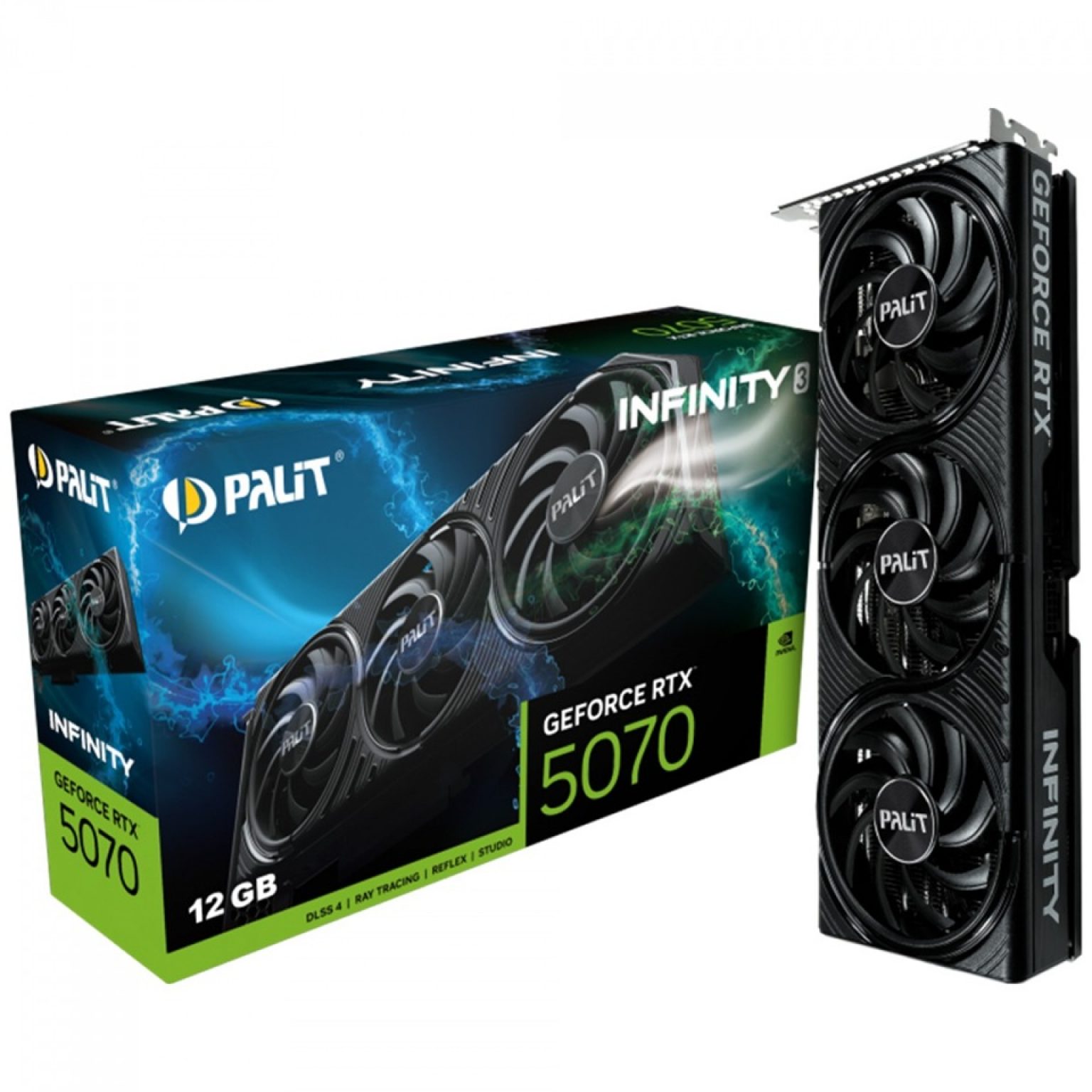 Placa de Vídeo Palit NVIDIA GeForce RTX 5070 Infinity 3, 12GB, GDDR7 ...