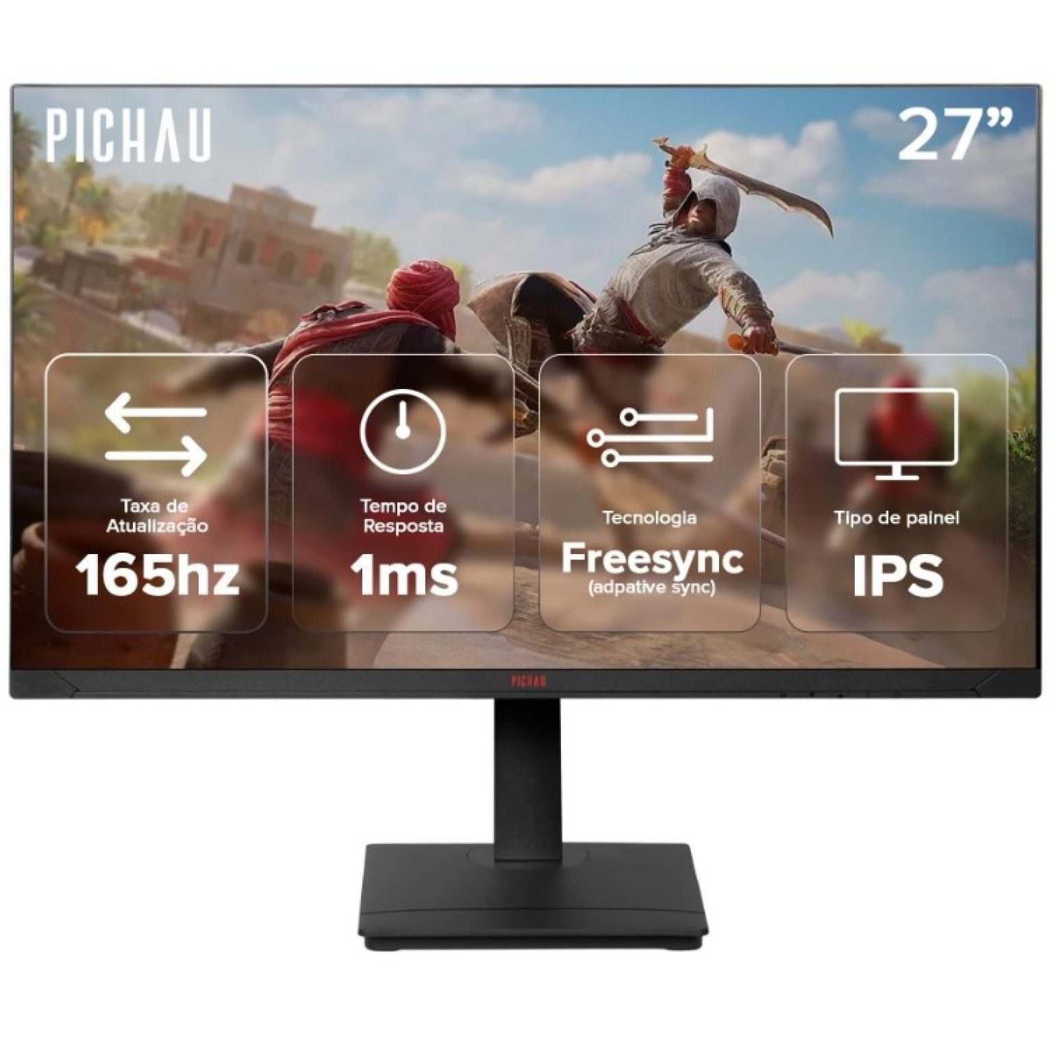Monitor Gamer Pichau Centauri Pulse 27, IPS, QHD, 165Hz, 1ms, FreeSync ...