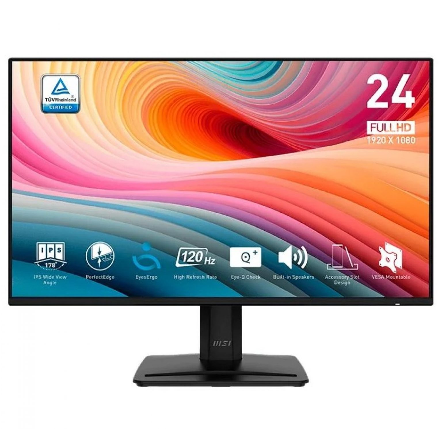 Monitor MSI PRO MP242A E2 24" FHD, Tela Flat, IPS, 120Hz, 1ms-4ms, DP ...