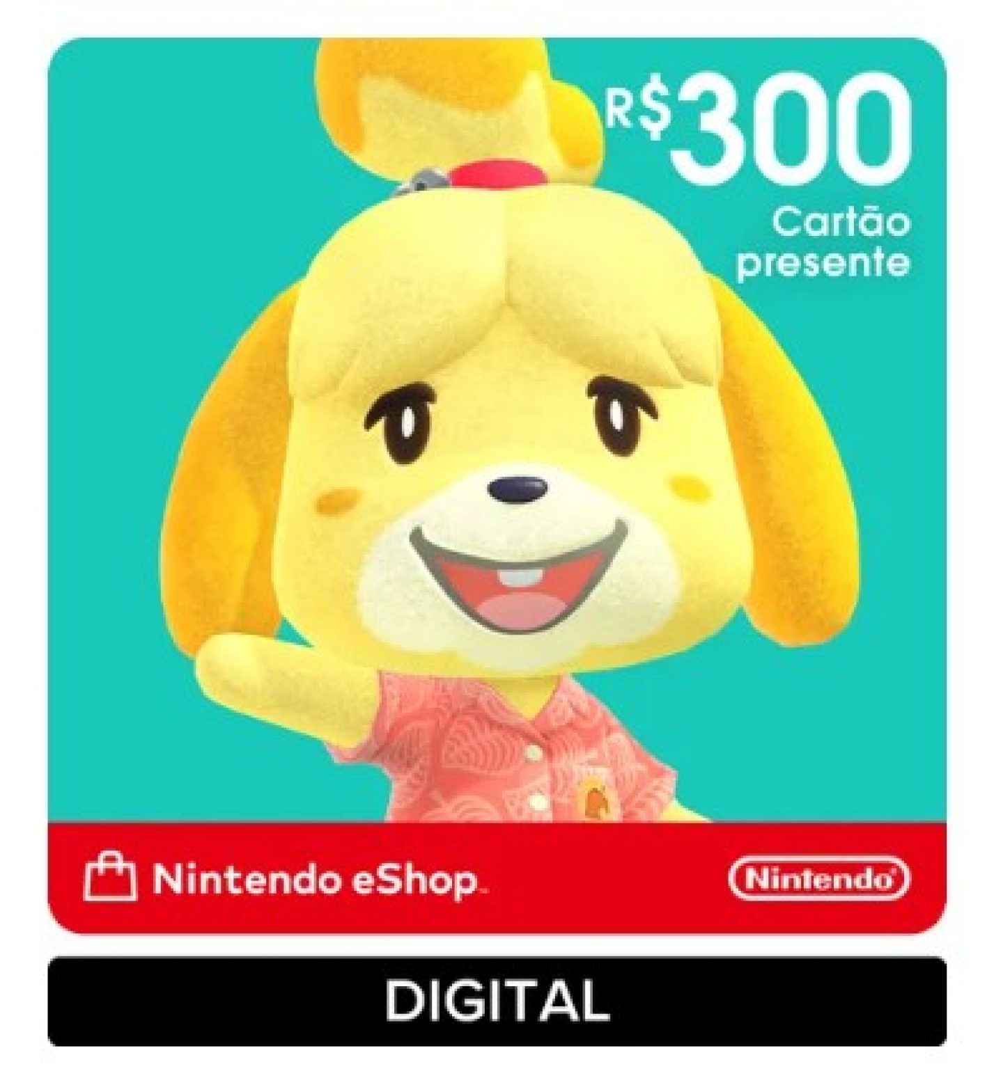 Nintendo Gift Card eShop BRL 300 (Digital) - Boletando