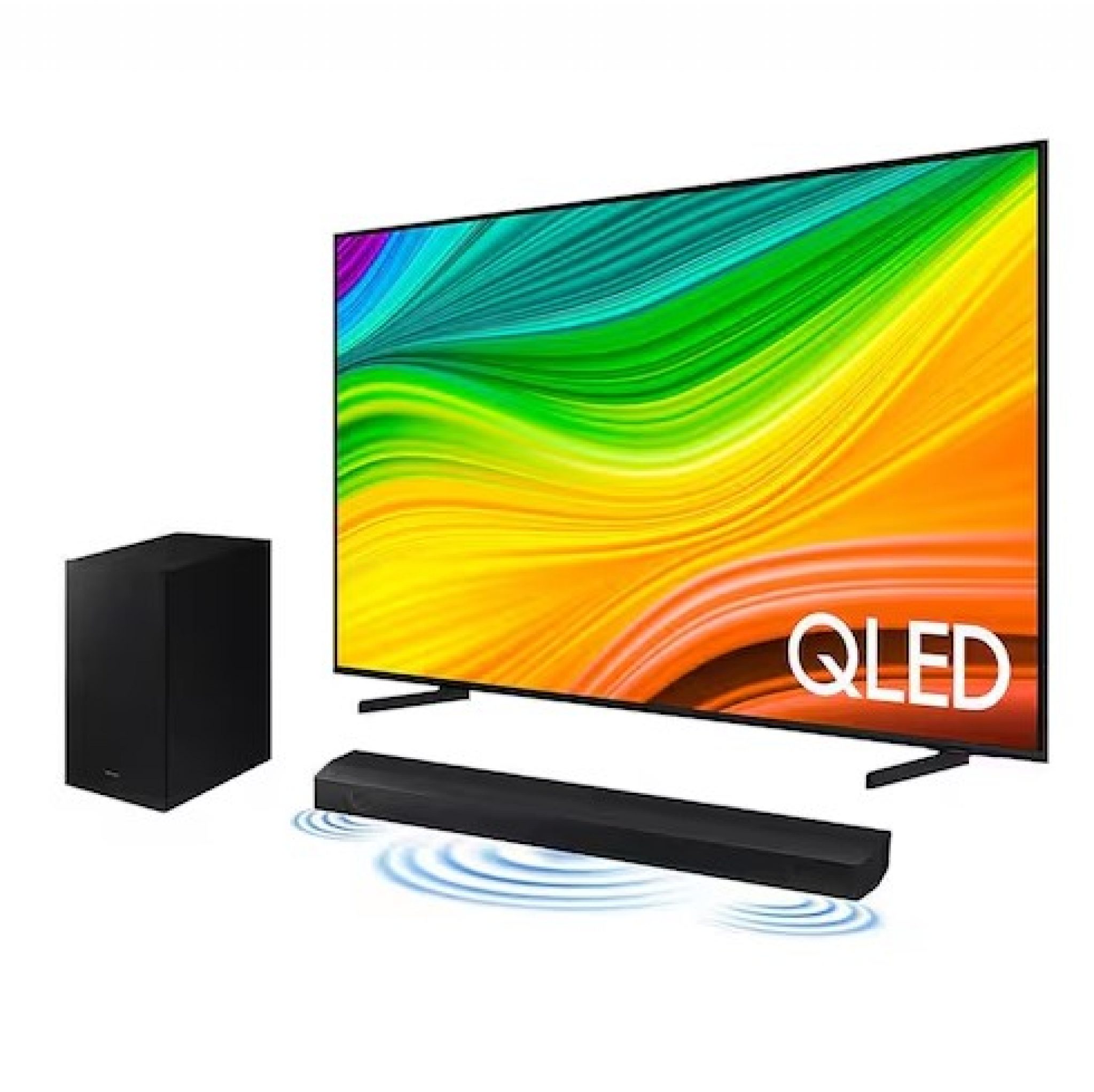 Combo Samsung Smart TV 65" QLED 4K 65Q60D + Soundbar Samsung HW-B550 ...