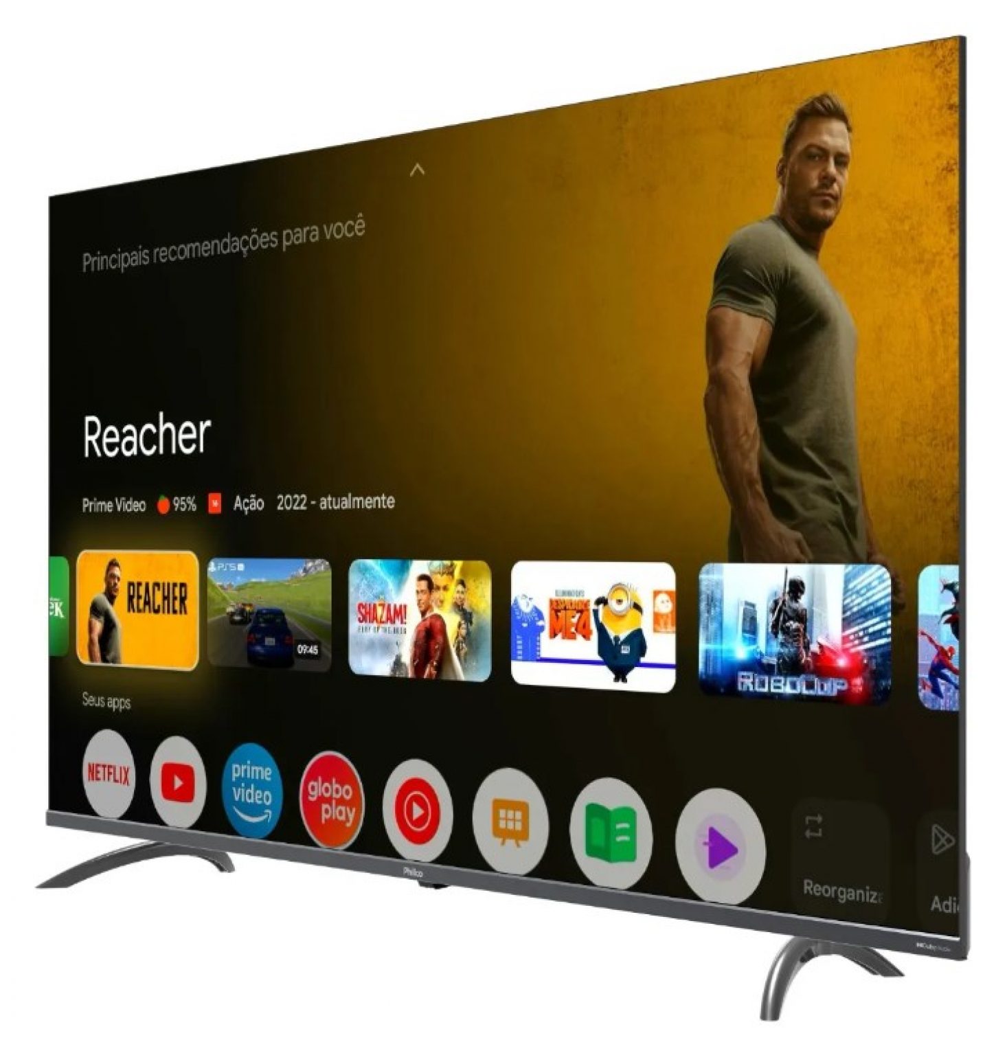 Smart TV 58" Philco LED 4K Google TV HDR10 Wi-Fi BT5.1 Bivolt - P58KGA ...