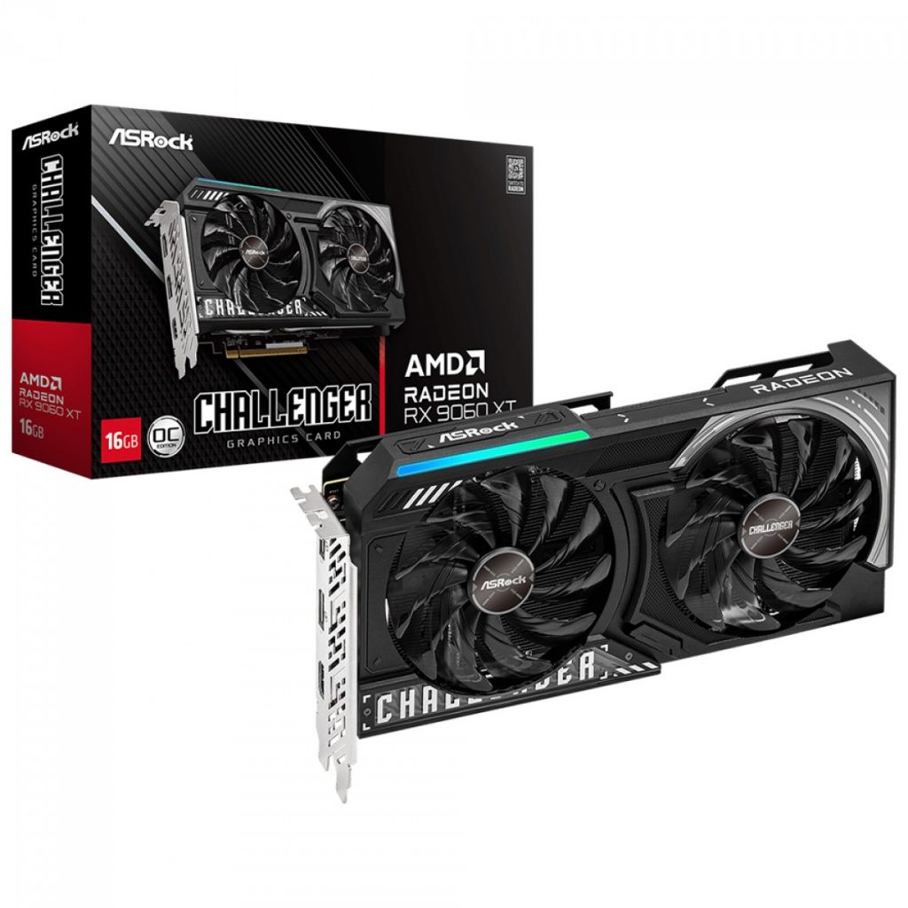 Placa de Vídeo ASRock AMD Radeon RX 9060 XT Challenger OC, 16GB, GDDR6 ...