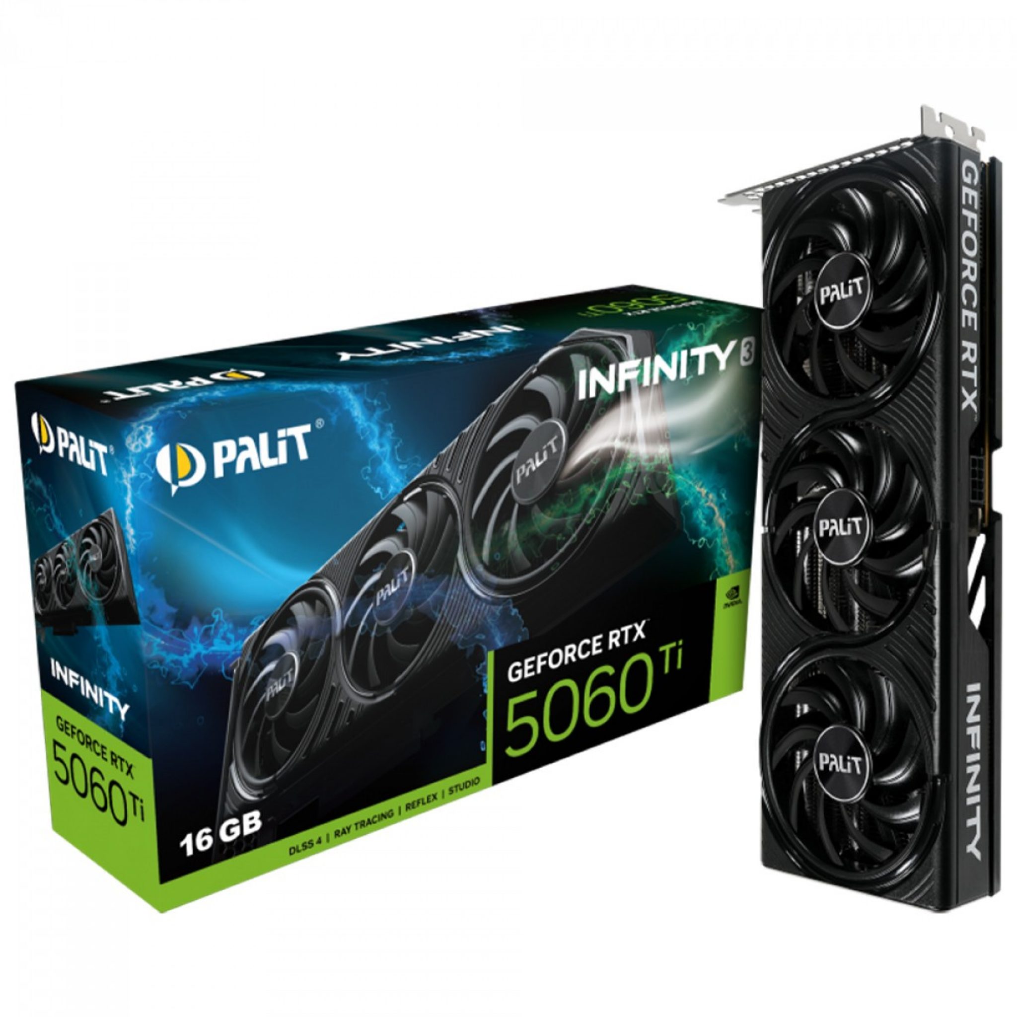 Placa de Vídeo Palit NVIDIA GeForce RTX 5060 Ti Infinity 3, 16GB, GDDR7 ...