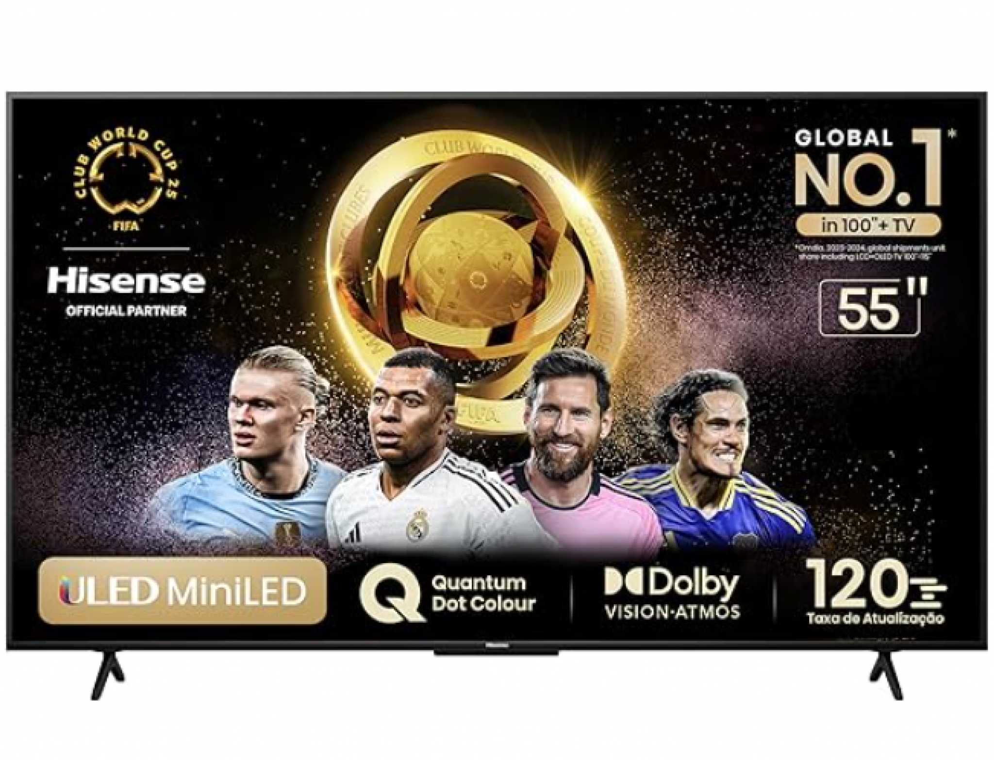 Smart TV Hisense UHD 4K QD-Mini LED 55" U6N Polegadas Google TV ...