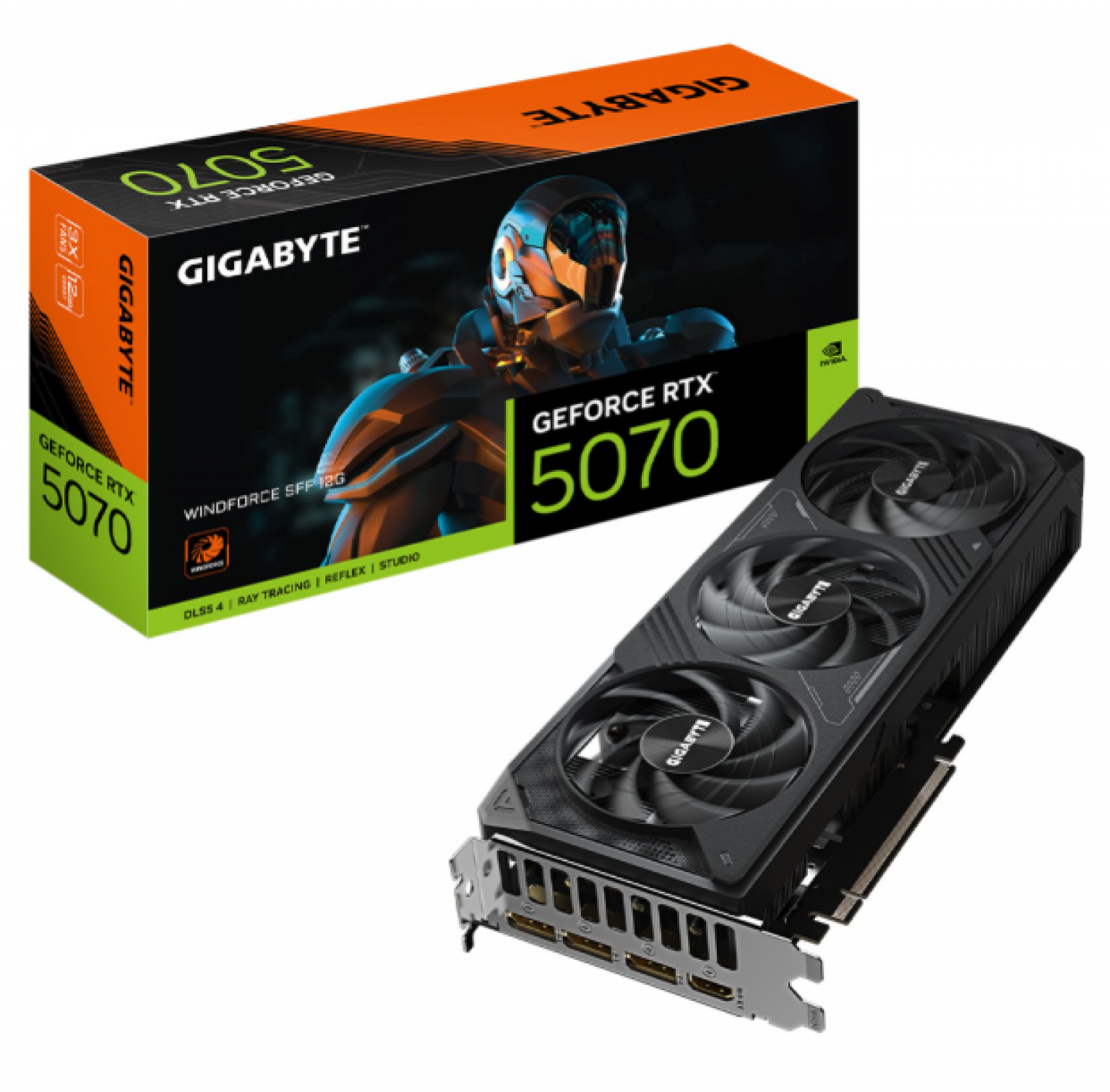 Placa de Vídeo Gigabyte NVIDIA GeForce RTX 5070 Windforce SFF, 12GB ...