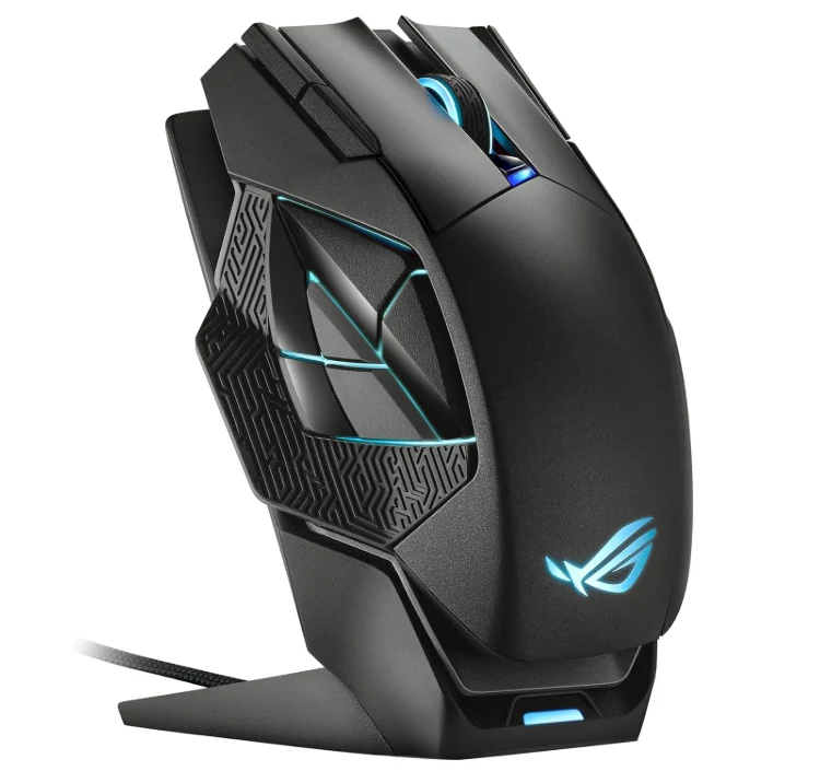 Mouse Gamer ASUS ROG Spatha X Wireless 19.000 DPI, Com Dock, Óptico ...